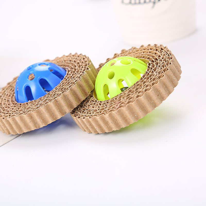 Mini Scratcher with Bell for Cat - 3 pcs (random colour) – Mad Pet